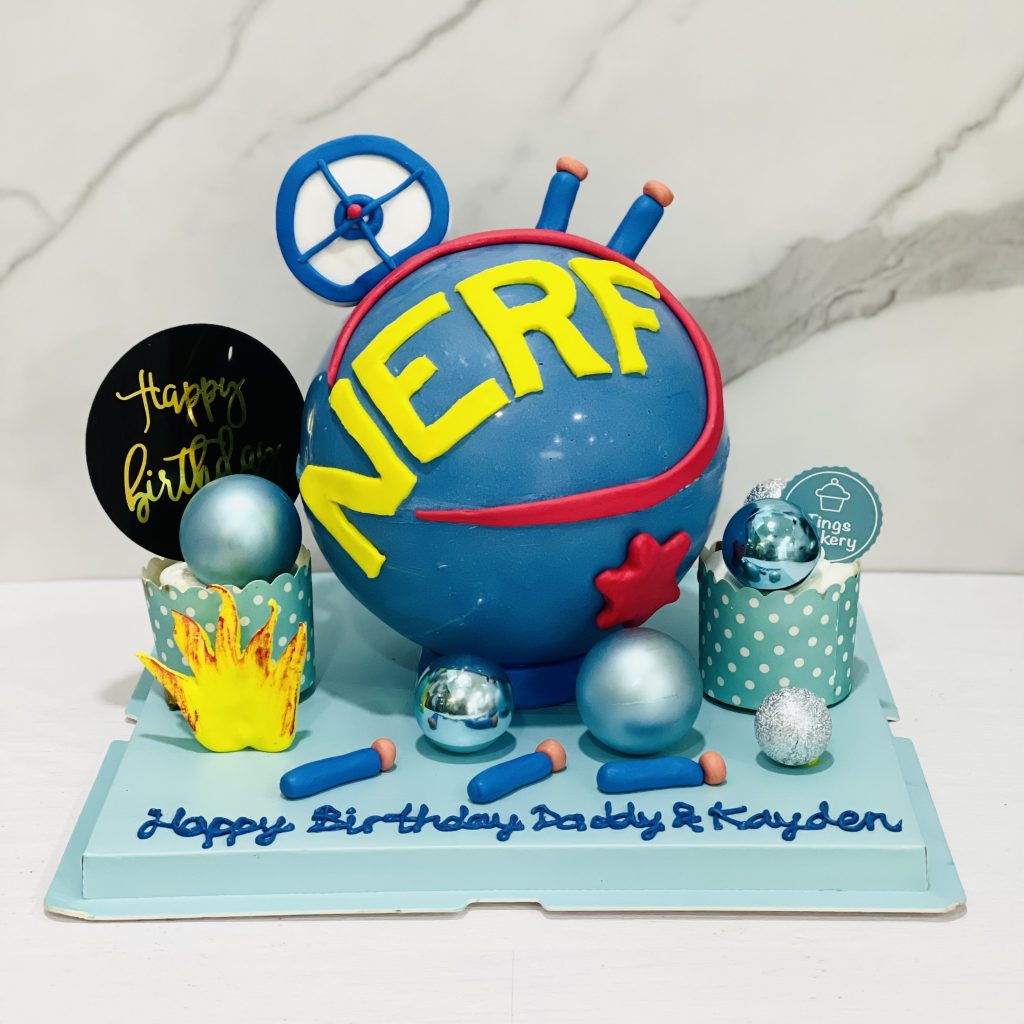 Nerf Gun Theme Pinata Knock Knock / Bombshell Cake