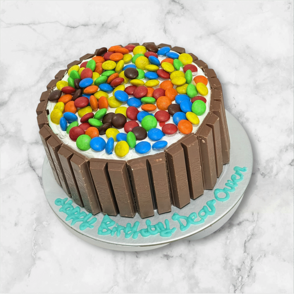 Chocolate Overload Kit Kat & M & M Cake