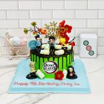 Demon Slayer Tanjiro Theme Cake