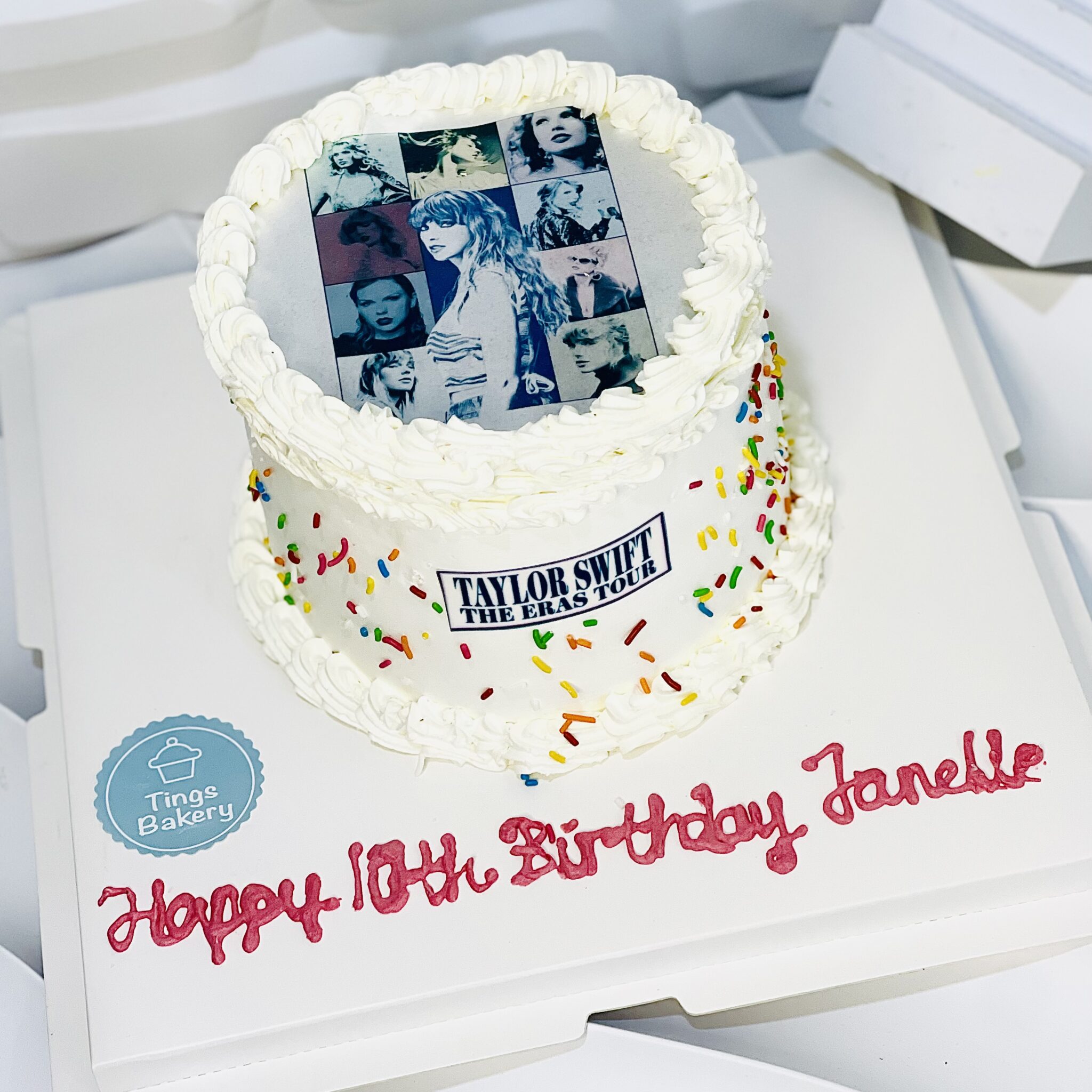 Taylor Swift Burnaway Cake