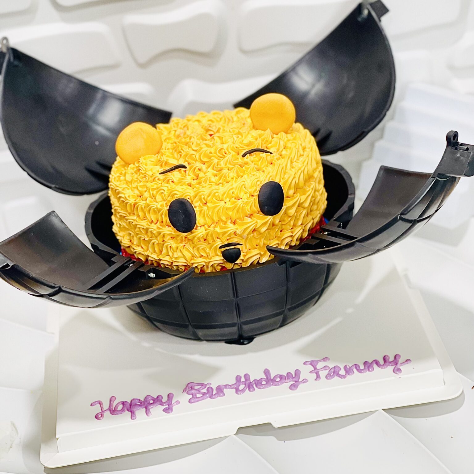 Explosion Bomb Winnie The Pooh Theme Cake