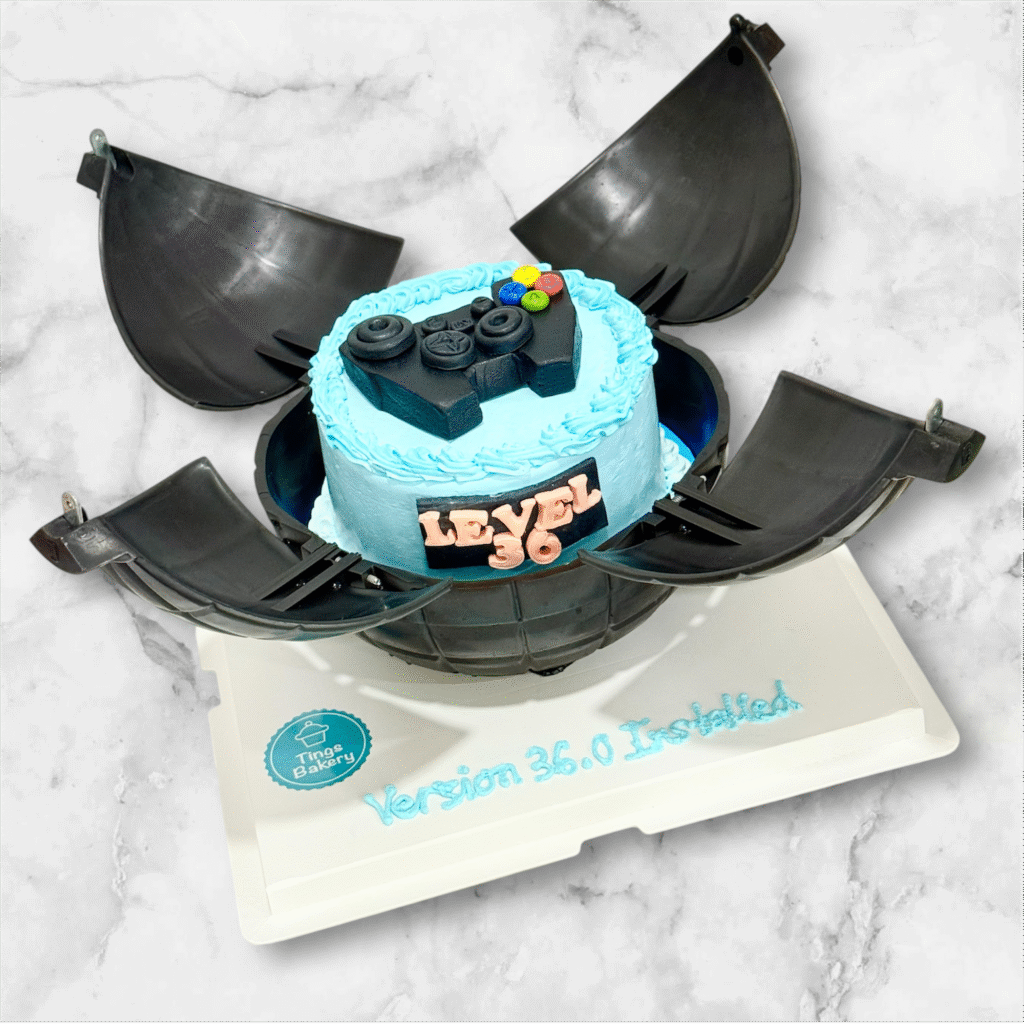 Explosion Bomb Video Game Theme Cake